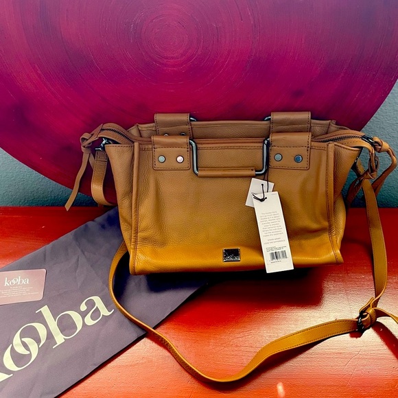 Kooba | Bags | Kooba Tan Shoulder Bag With Adjustable Strap | Poshmark
